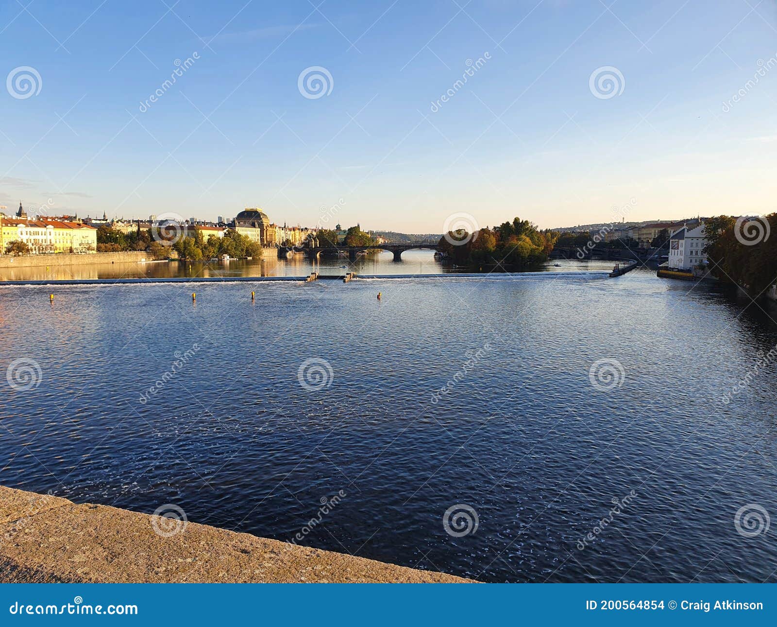 Prague River View stock photo. Image of bridge, charles - 200564854