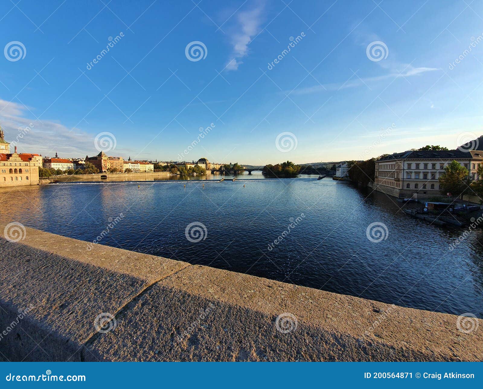 Prague River View 2 stock image. Image of main, beautiful - 200564871