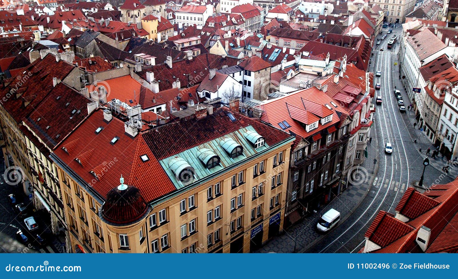 Prague Rooftops stock photo. Image of architecture, czech - 11002496
