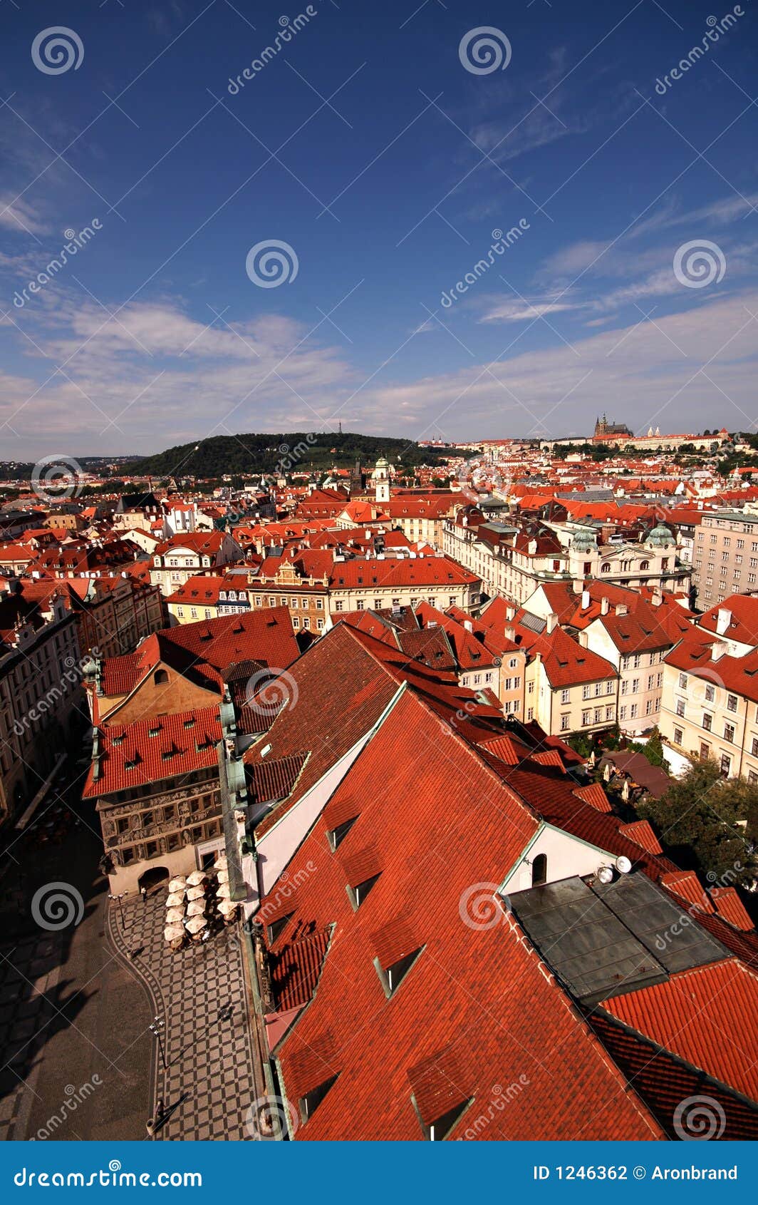Prague rooftops stock photo. Image of roof, square, city - 1246362