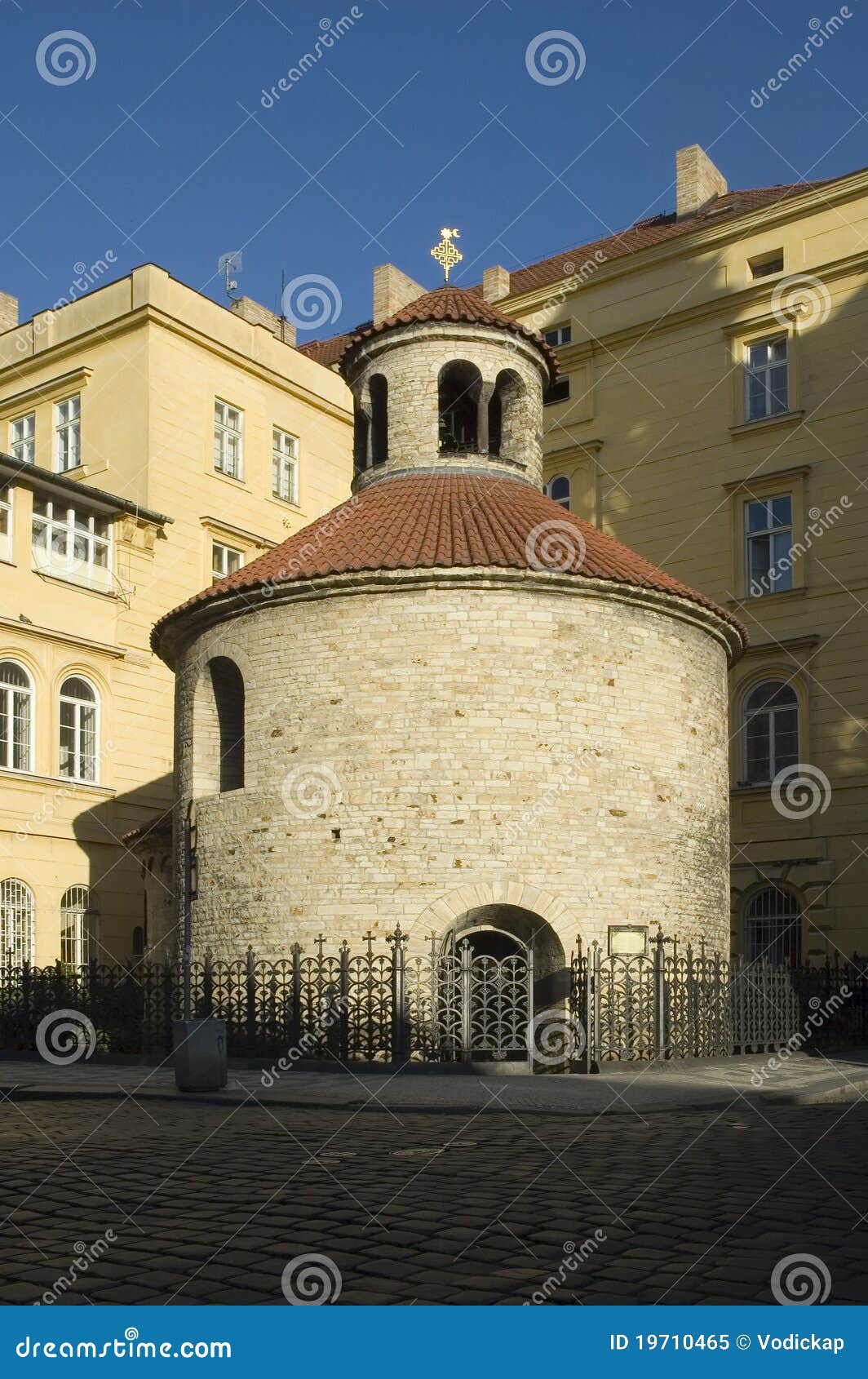 Prague rotunda stock image. Image of praha, houses, catholic - 19710465