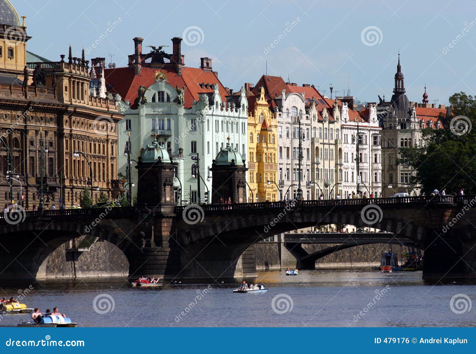 Prague Scene stock photo. Image of yellow, republic, vacation - 479176