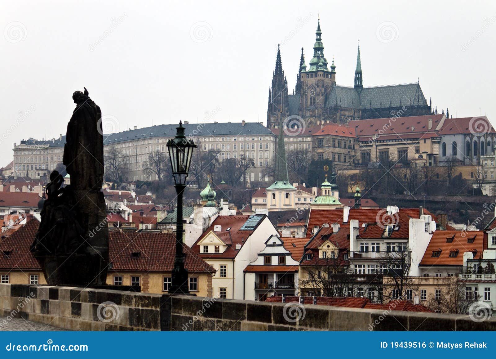 Prague skyline stock photo. Image of architecture, lamp - 19439516