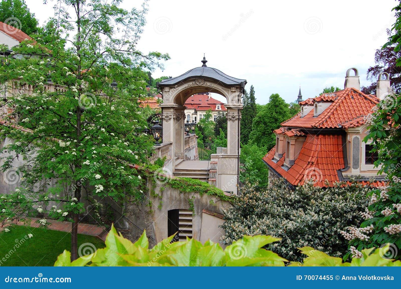Prague. Spring. Blossom stock image. Image of green, splendid - 70074455