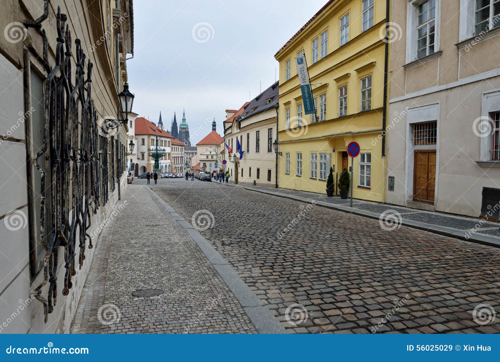 Prague Street View editorial stock image. Image of capital - 56025029