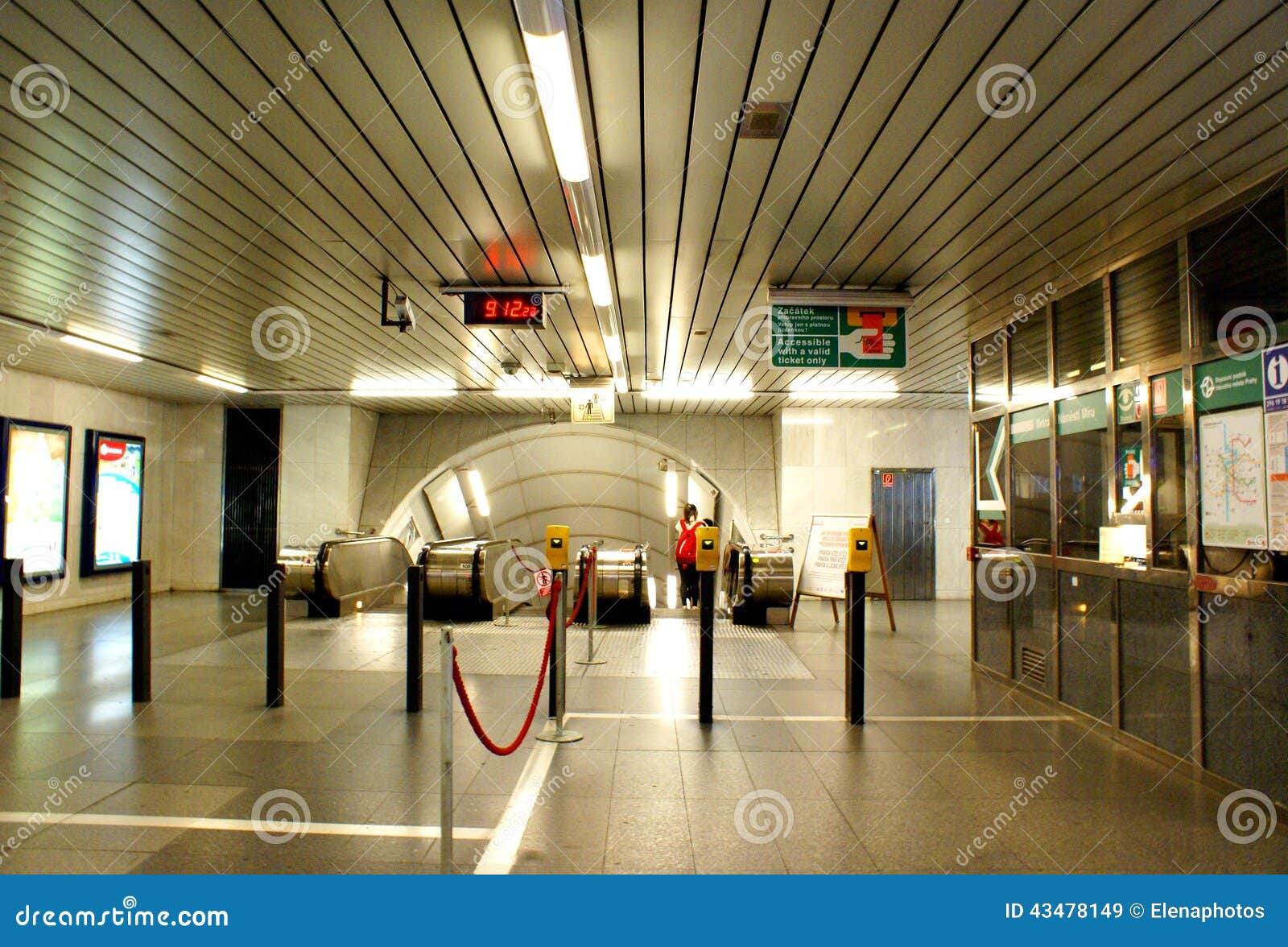 Prague subway editorial stock image. Image of july, prague - 43478149