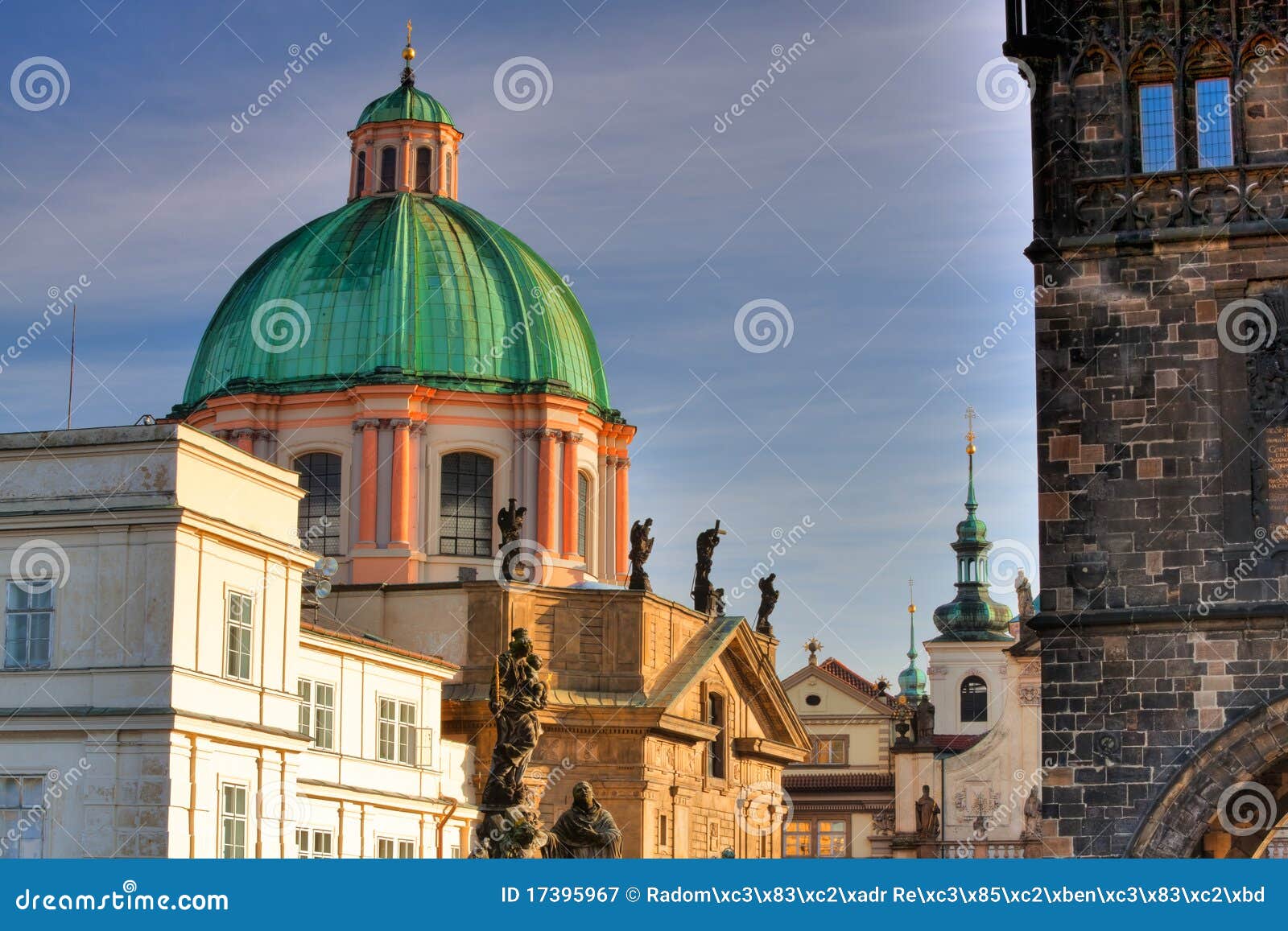 Prague Towers stock image. Image of bohemia, czech, city - 17395967