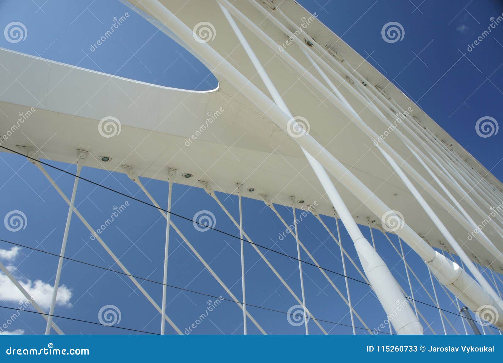 Prague Troja Bridge - Detail of Top Part, Modern Architecture ...