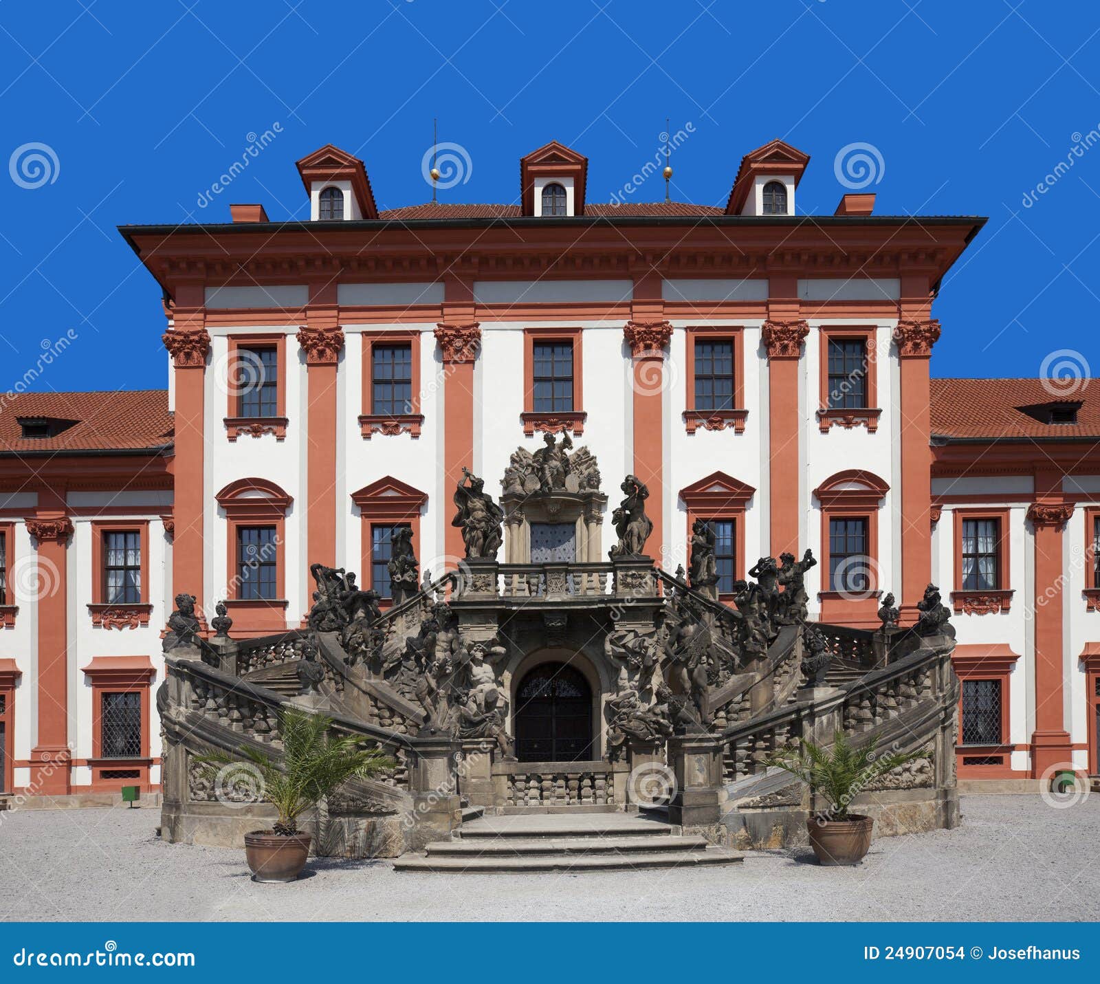 Prague - Troja Chateau stock photo. Image of castle, czech - 24907054