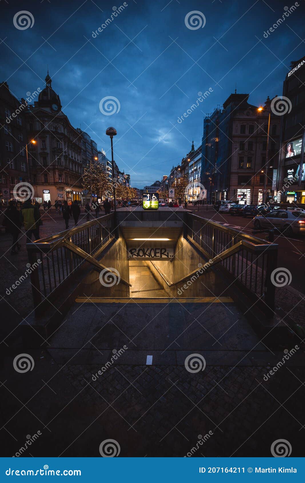 Prague Underground station editorial photo. Image of building - 207164211