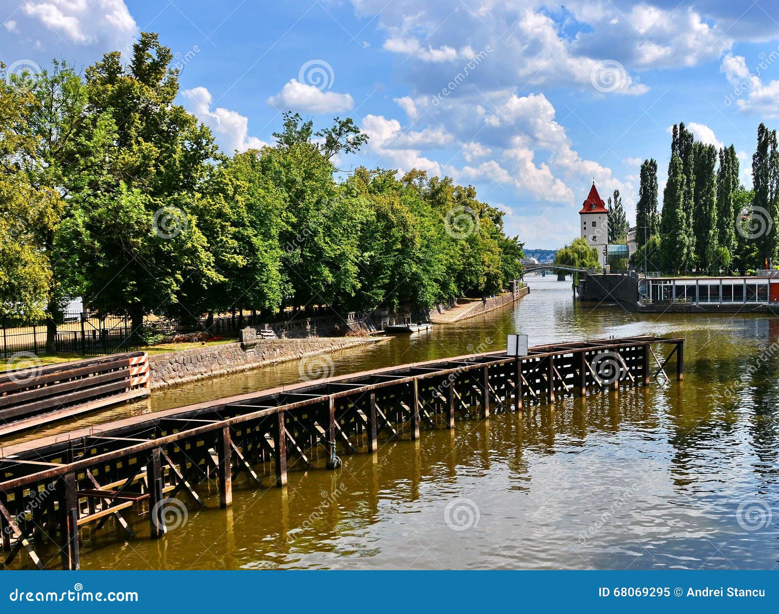 Prague Vltava river stock image. Image of historical - 68069295