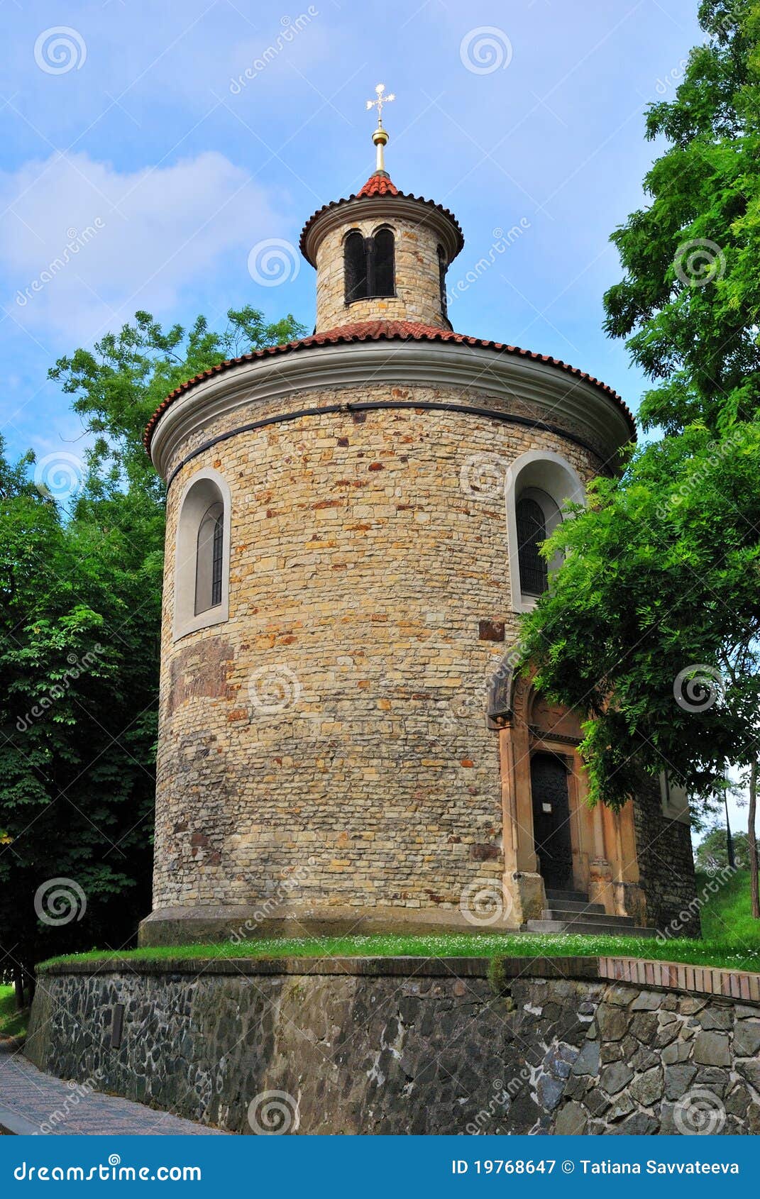 Prague, Vysehrad. Rotunda of St.. Martin Stock Image - Image of czech ...