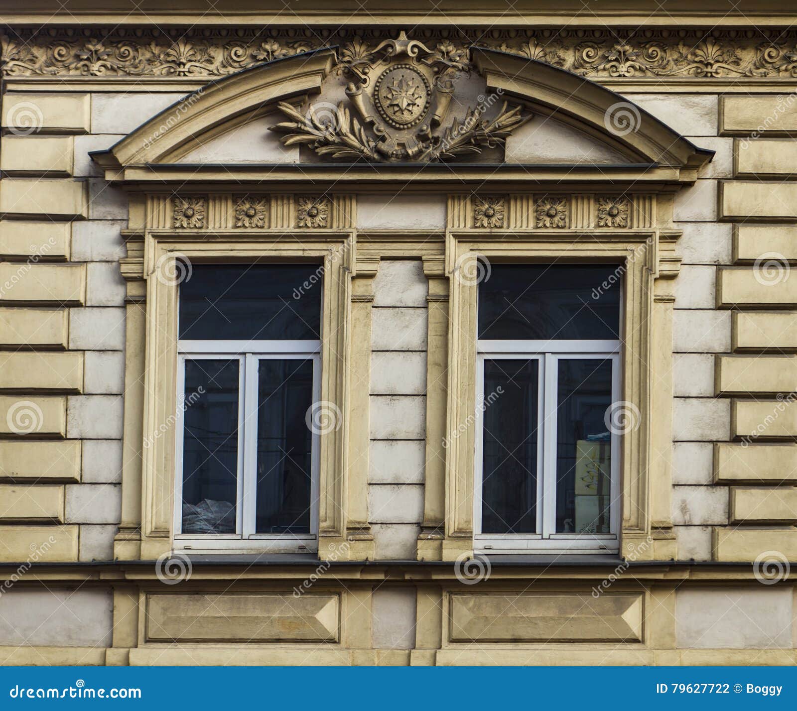 Prague windows stock photo. Image of europe, exterior - 79627722
