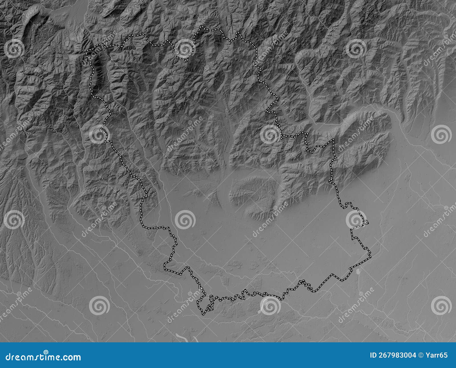 Prahova, Romania. Grayscale. No Legend Stock Illustration ...