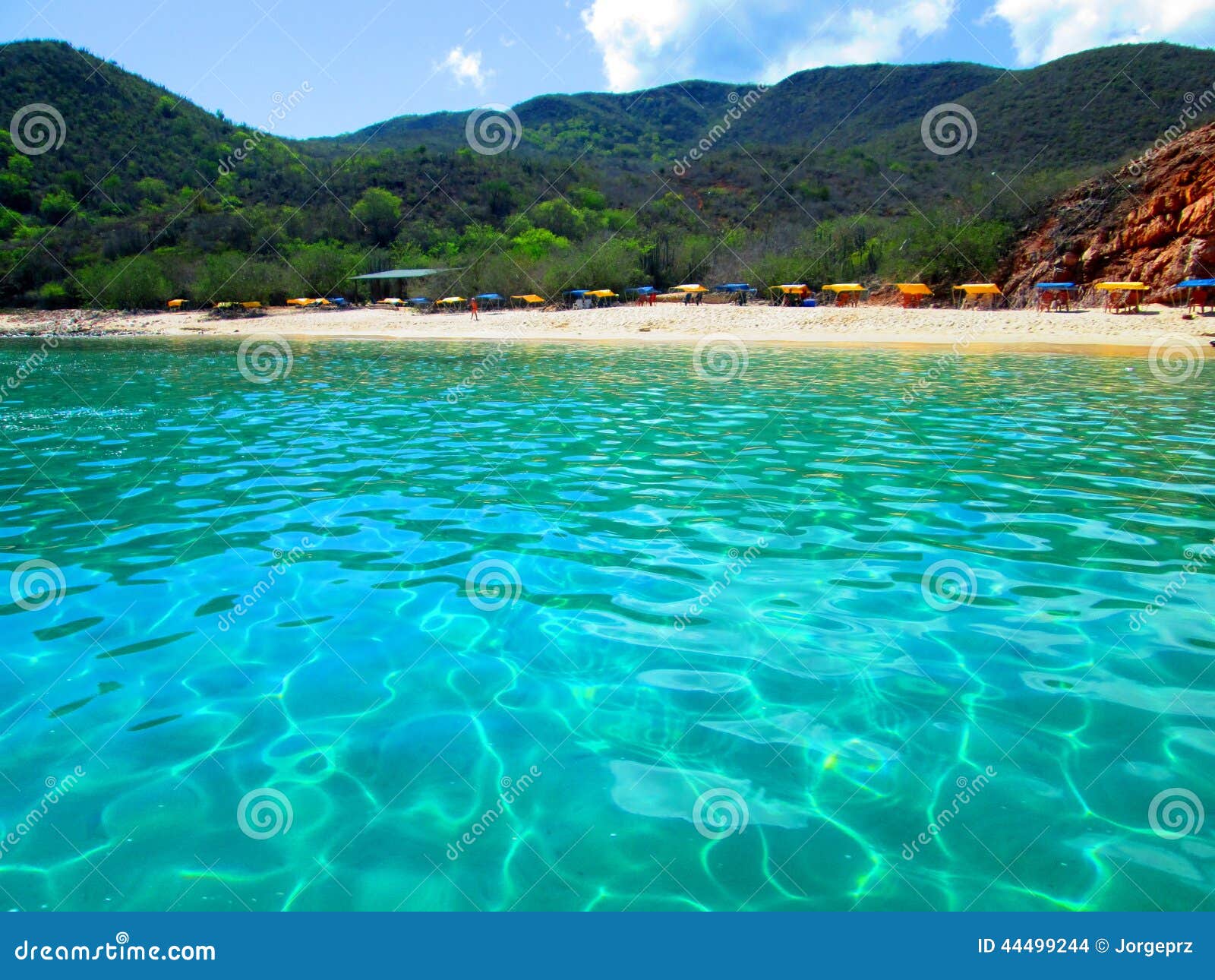 Praia Da Barca Do La, Mochima, Venezuela Imagem de Stock Editorial ...