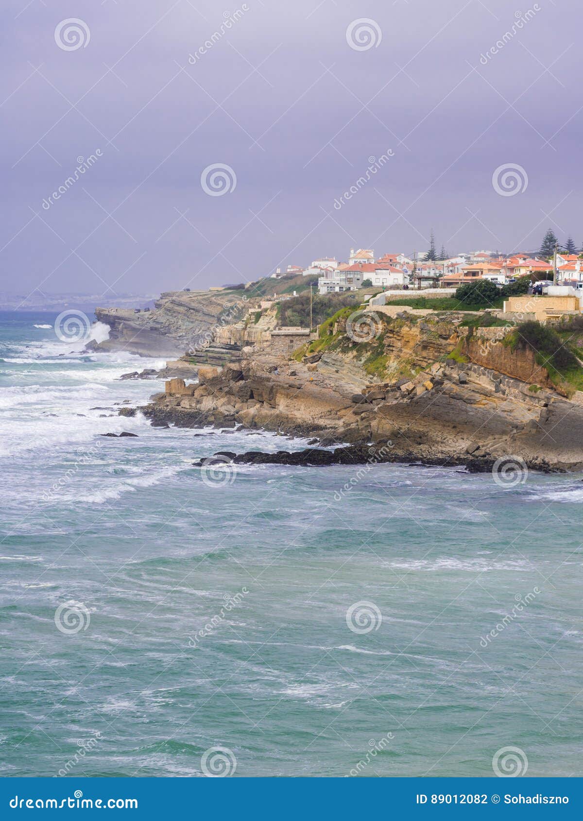 Praia Das Macas In Sintra, Portugal Near Village Pinhal Da Nazare ... Praia Das Macas In Sintra, Portugal Near Village Pinhal Da Nazare ...