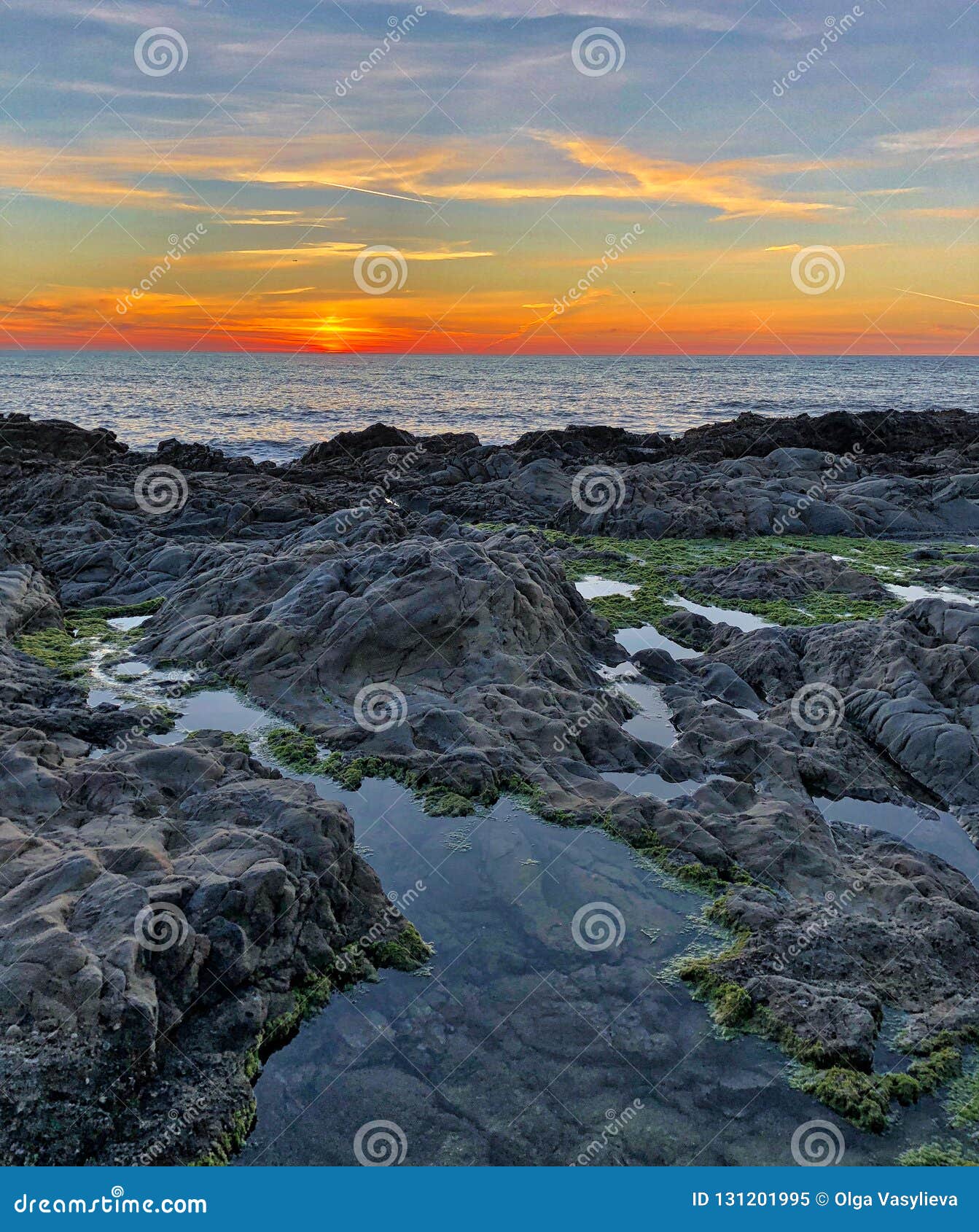 Praia De Estado Do Decano Oco Por Do Sol Imagem de Stock - Imagem de ...