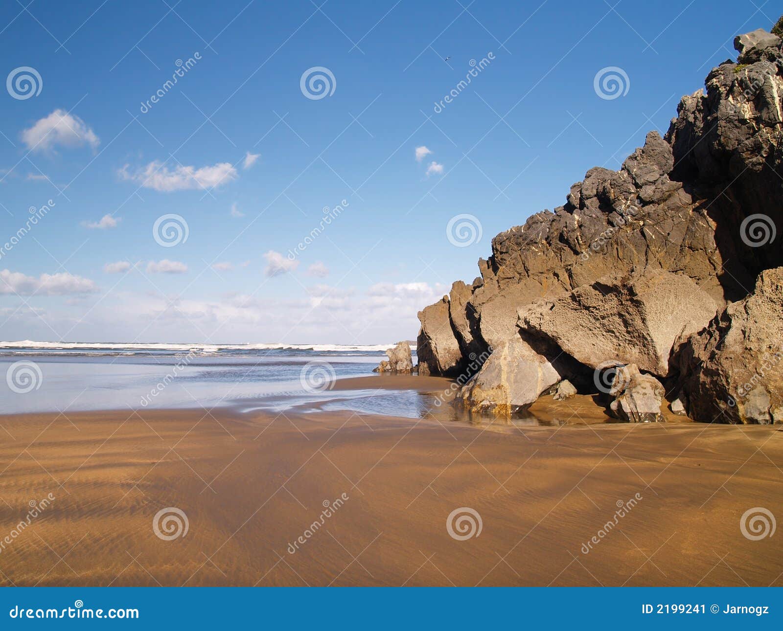 Praia De Laida Em Vizcay, Basque Imagem de Stock - Imagem de espanha ...