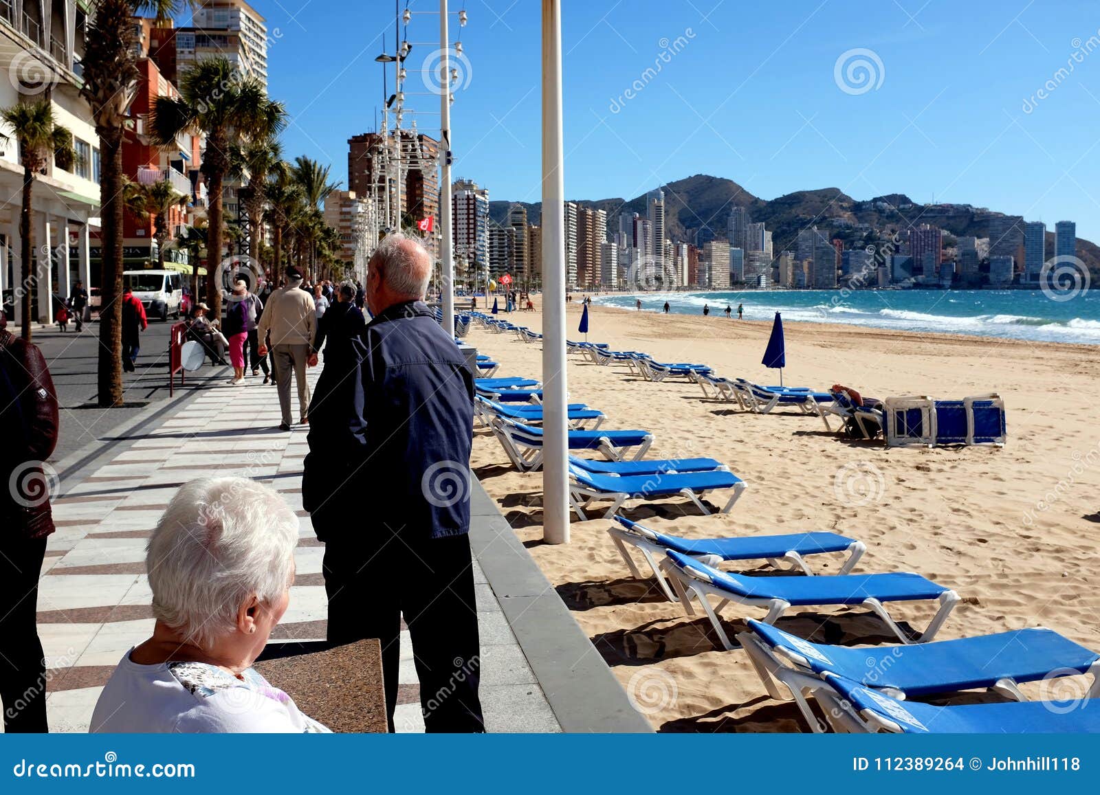 Praia De Levante, Benidorm, Espanha Imagem de Stock Editorial - Imagem ...