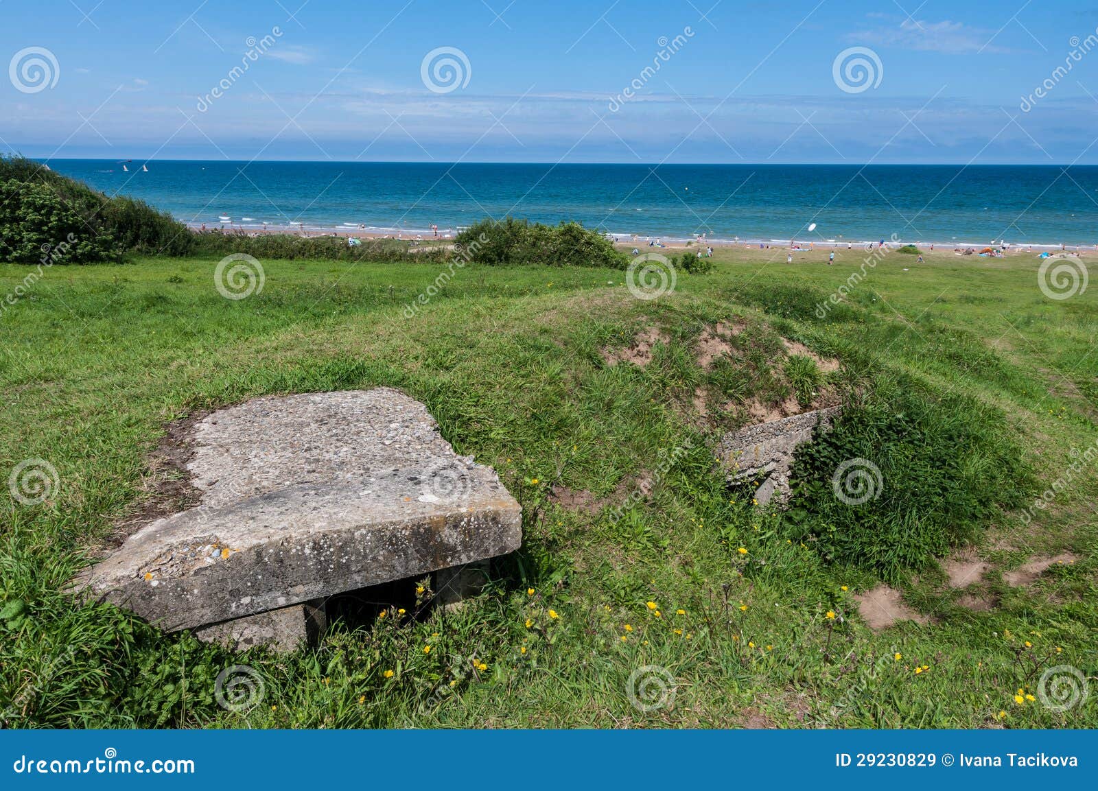Praia de Omaha imagem de stock. Imagem de verde, normandia - 29230829