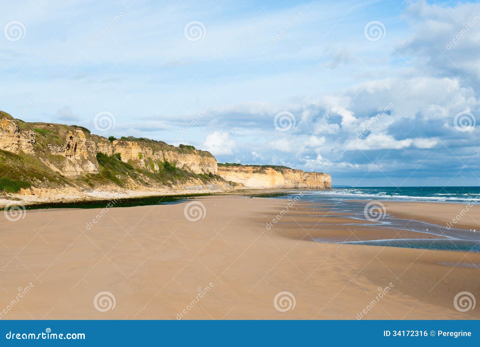 Praia De Omaha, Normandy, França Foto de Stock - Imagem de normandia ...