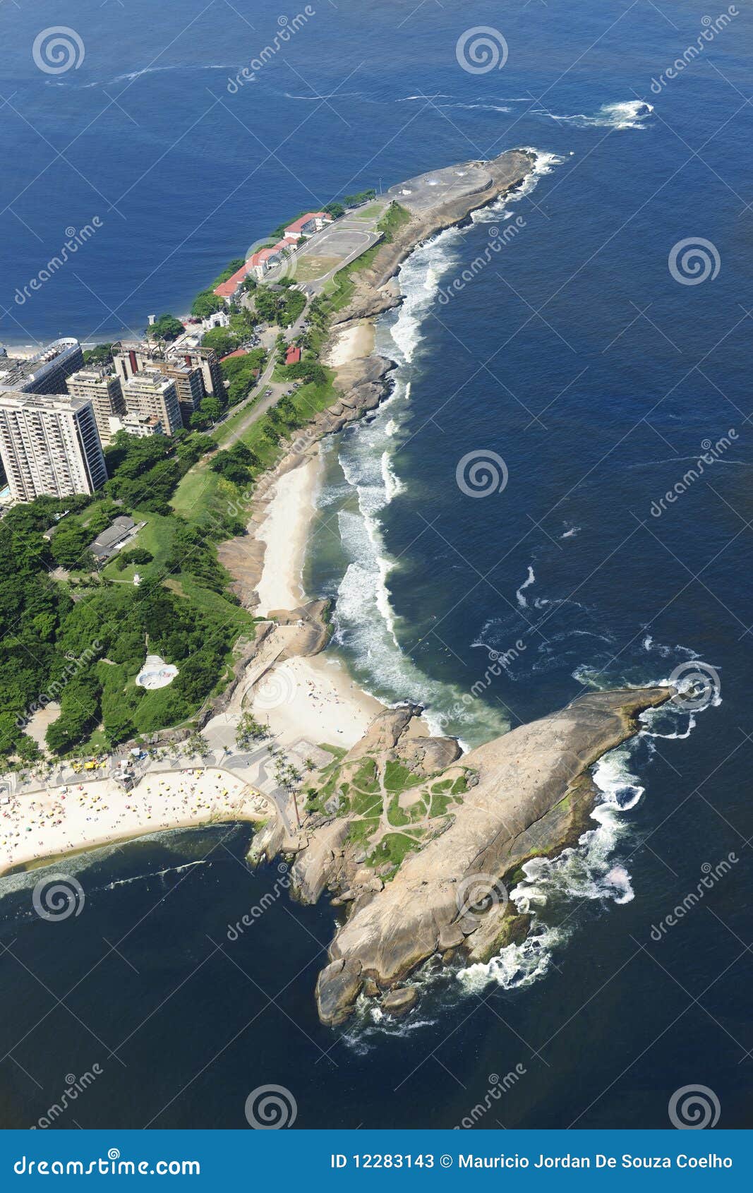 Praia Do Arpoador, Rio De Janeiro Stock Image - Image of forest ...