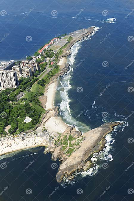 Praia Do Arpoador, Rio De Janeiro Stock Image - Image of forest ...