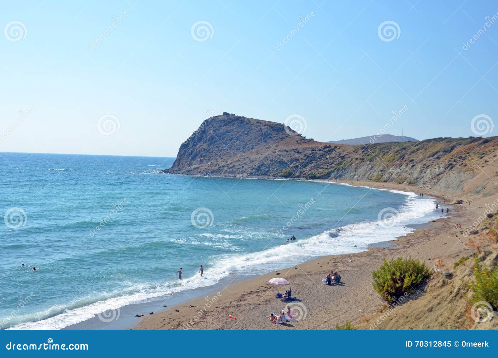 Praia em Gokceada imagem editorial. Imagem de turquia - 70312845