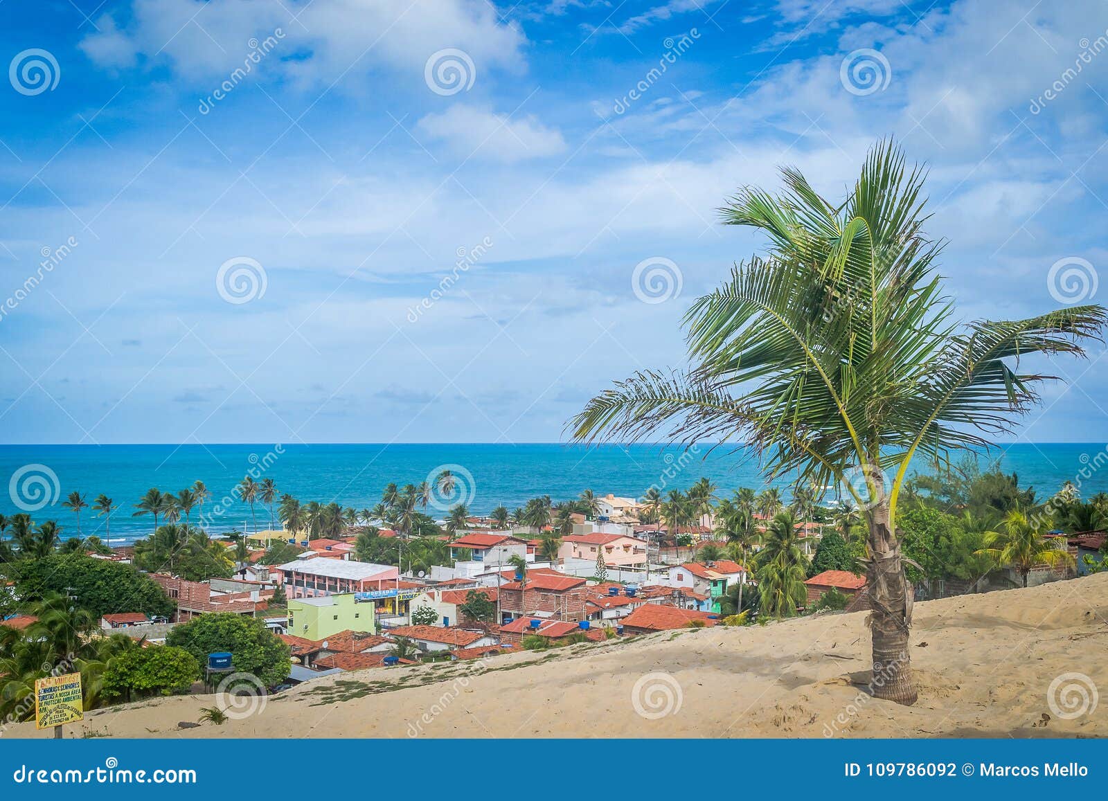 Praias De Brasil - Genipabu RN Fotografia Editorial - Imagem de fundo ...