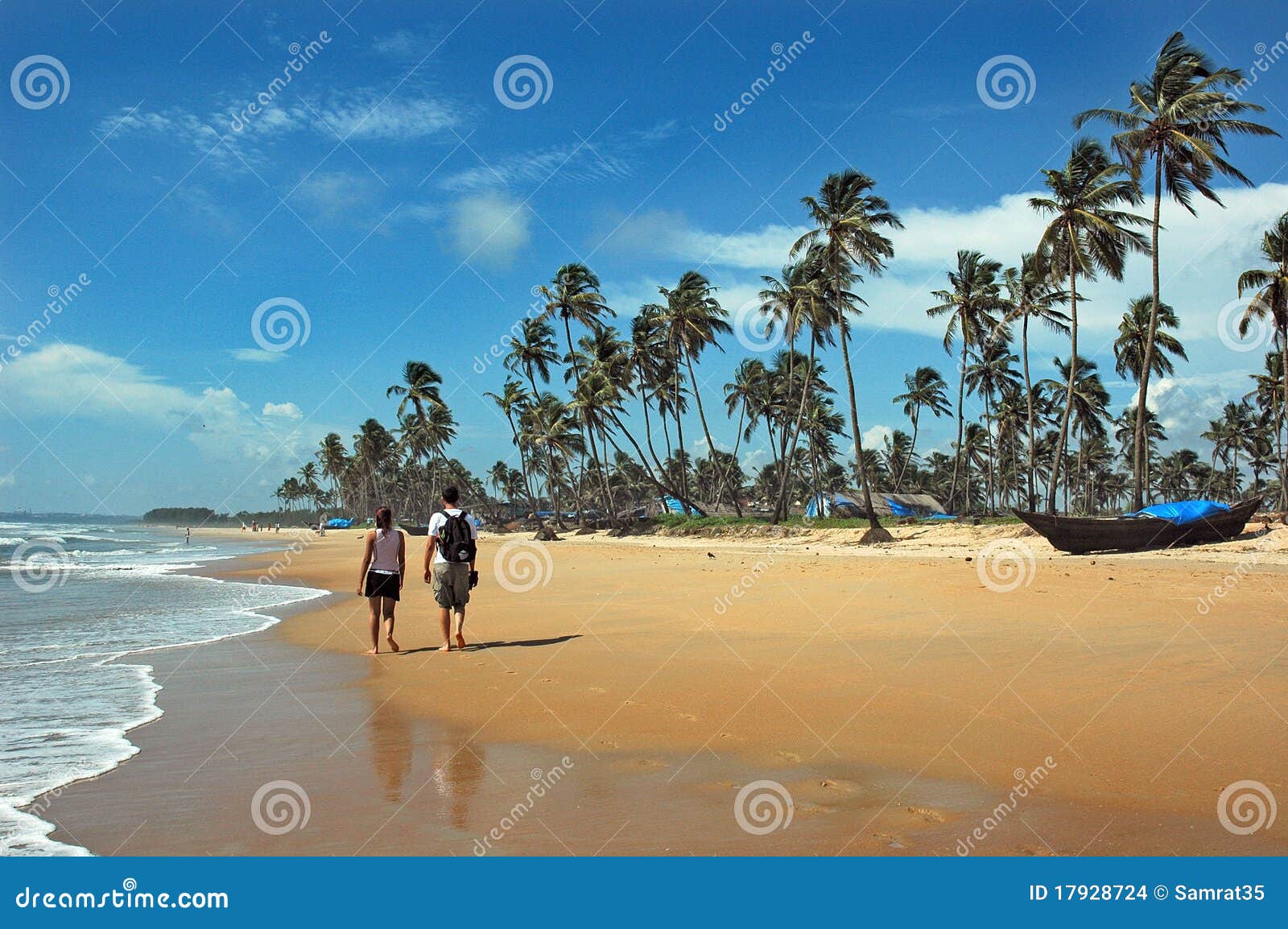 Praias de Goa em India imagem de stock editorial. Imagem de grande ...