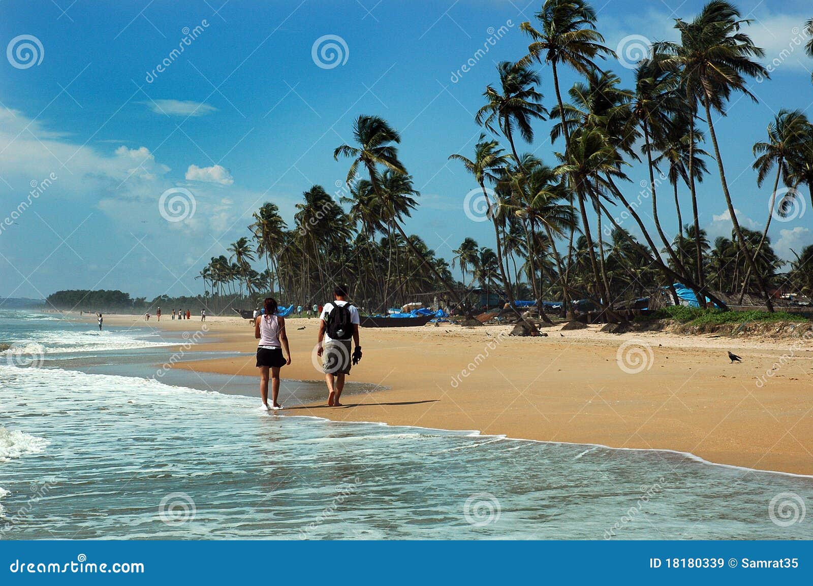 Praias de Goa em India imagem de stock editorial. Imagem de horizontal ...