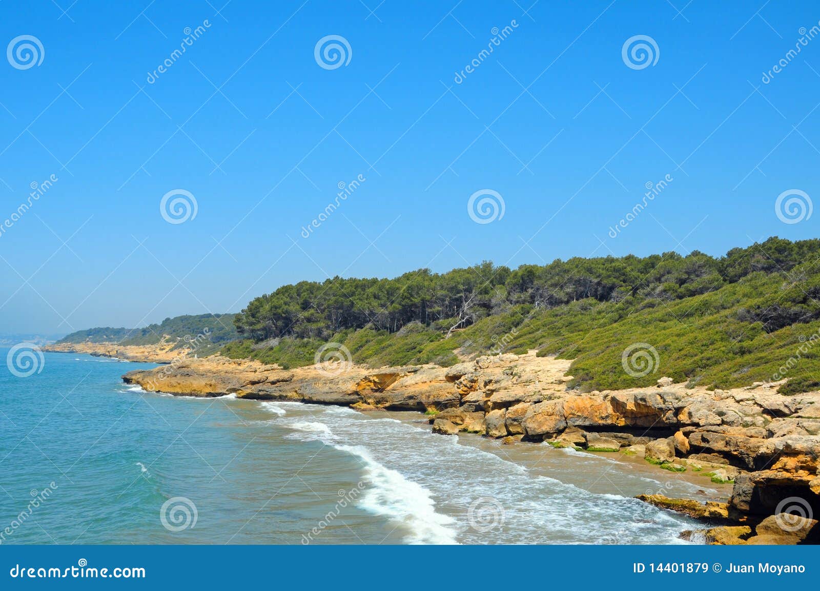 Praias de Tarragona, Spain imagem de stock. Imagem de catalunha - 14401879