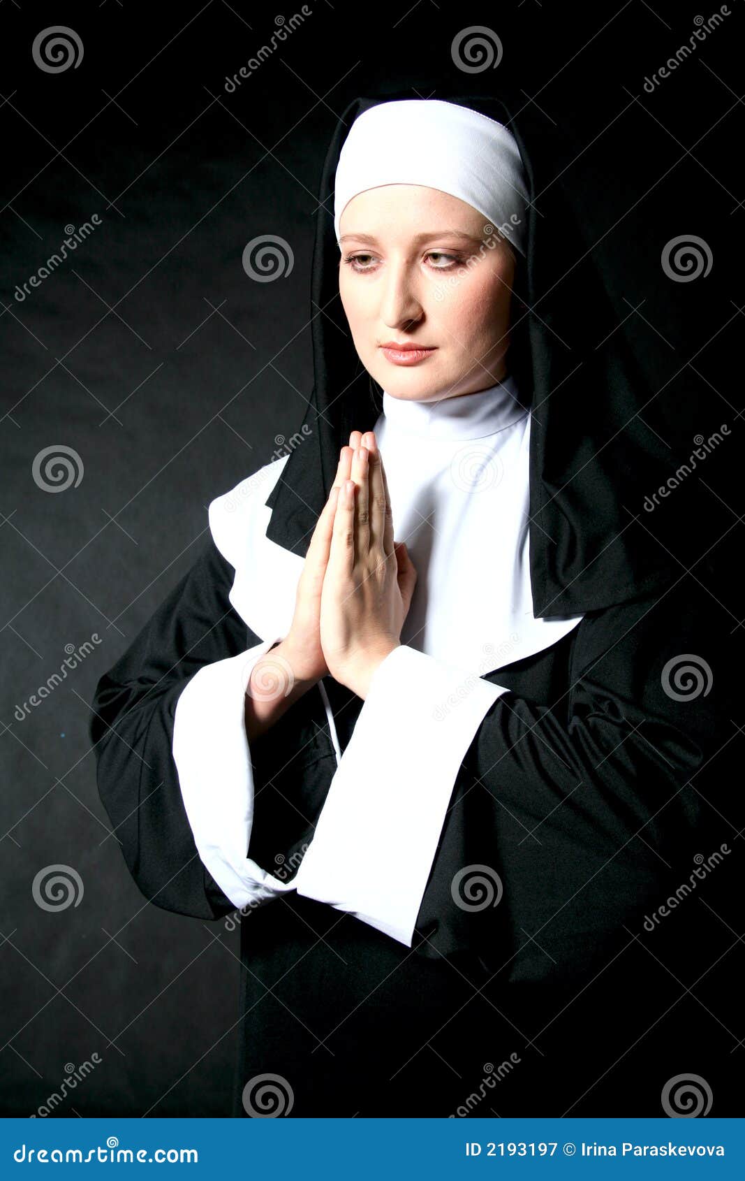 Praing Nun Portrait stock image. Image of church, metephour - 2193197