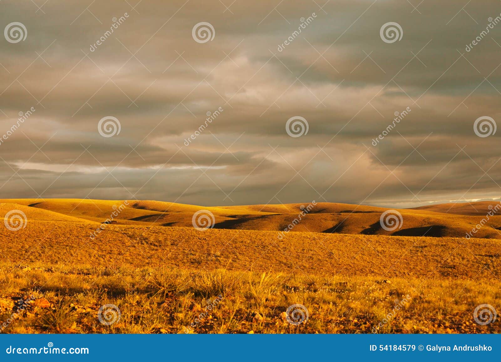Prairie stock image. Image of clouds, mongolia, meadow - 54184579