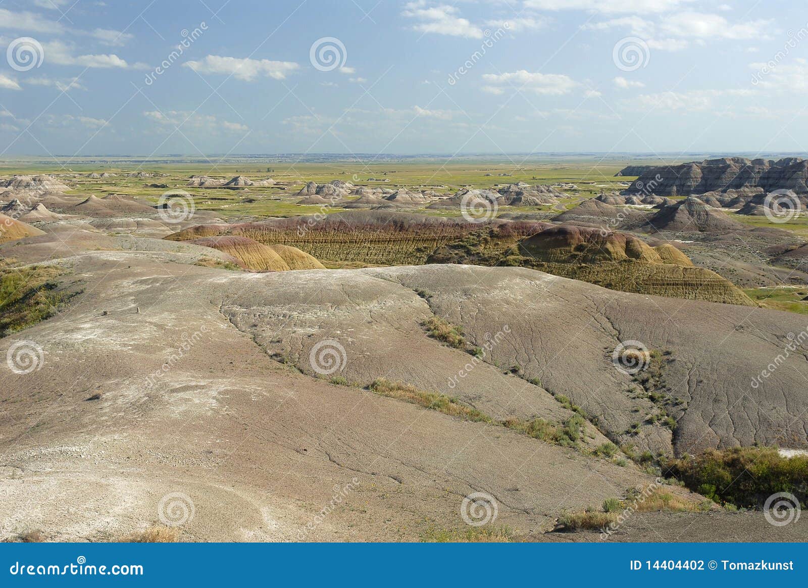 Prairie and Badlands stock photo. Image of national, lines - 14404402