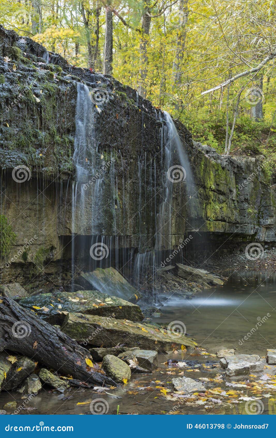 Prairie Creek Falls stock photo. Image of creek, fall - 46013798