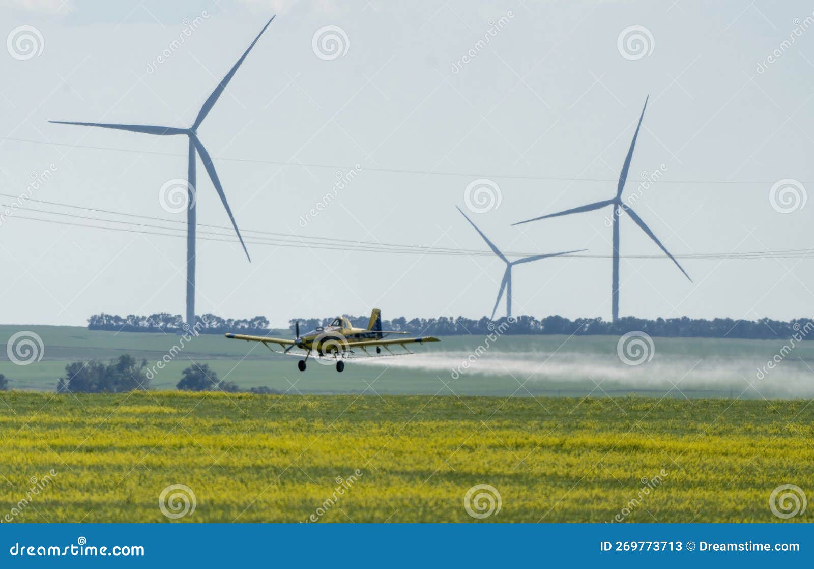 Prairie Crop Duster Plane stock image. Image of prairie - 269773713