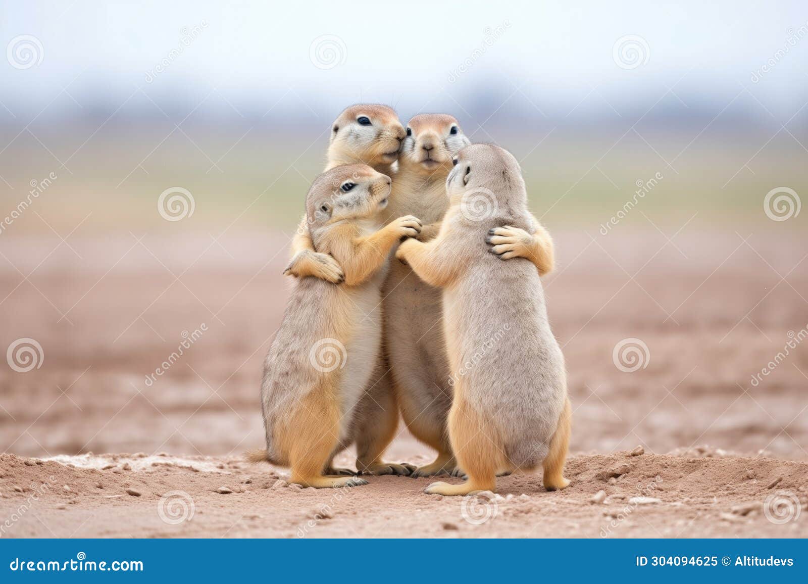 Prairie Dog Group Huddle Communicating Stock Image - Image of animals ...