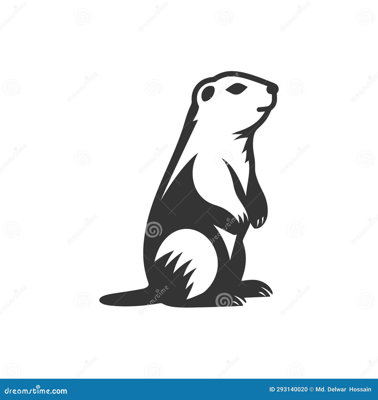 Prairie dog icon stock vector. Illustration of line - 293140020