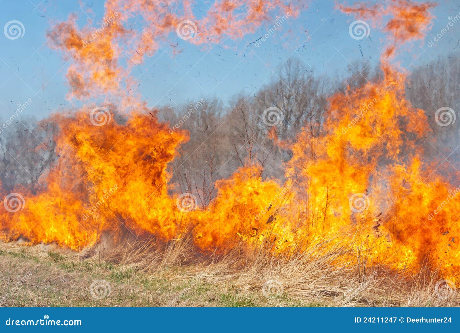 Prairie Fire stock image. Image of maintenance, smoke - 24211247