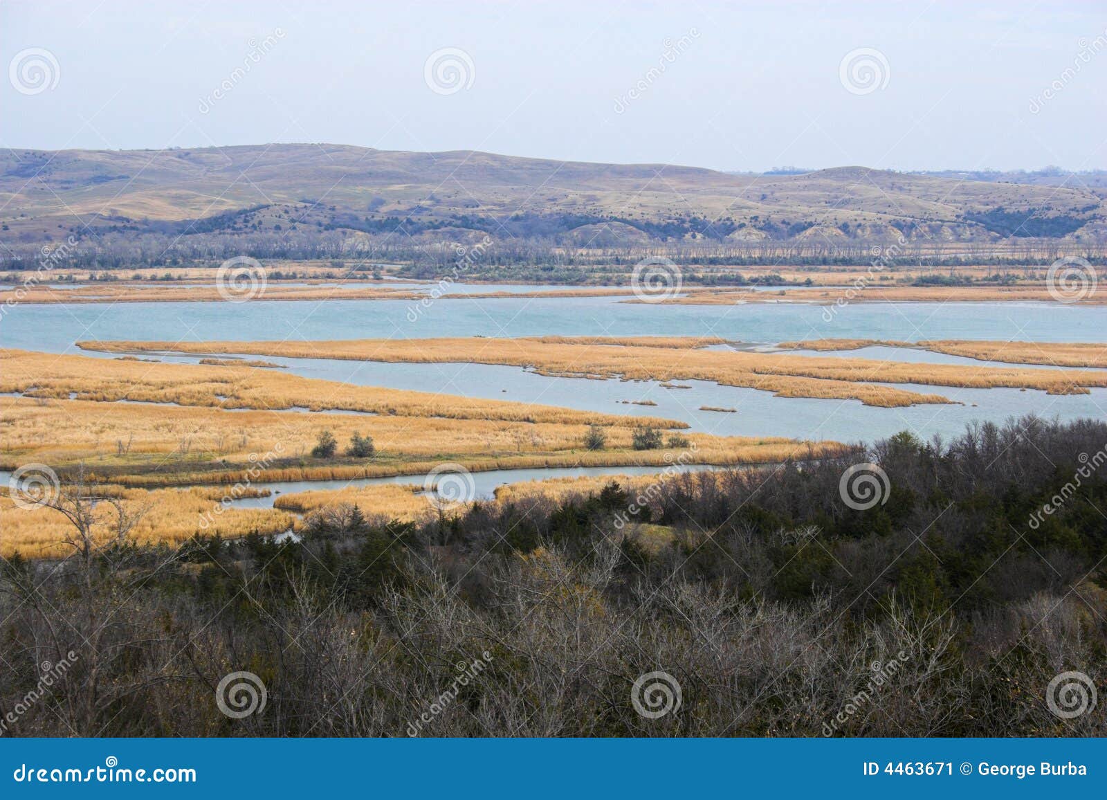 Prairie lakes and rivers stock image. Image of environment - 4463671