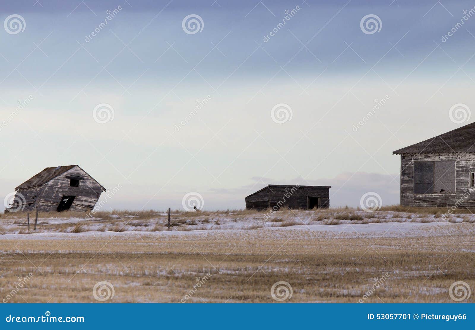 Prairie Landscape in Winter Stock Image - Image of cold, winter: 53057701