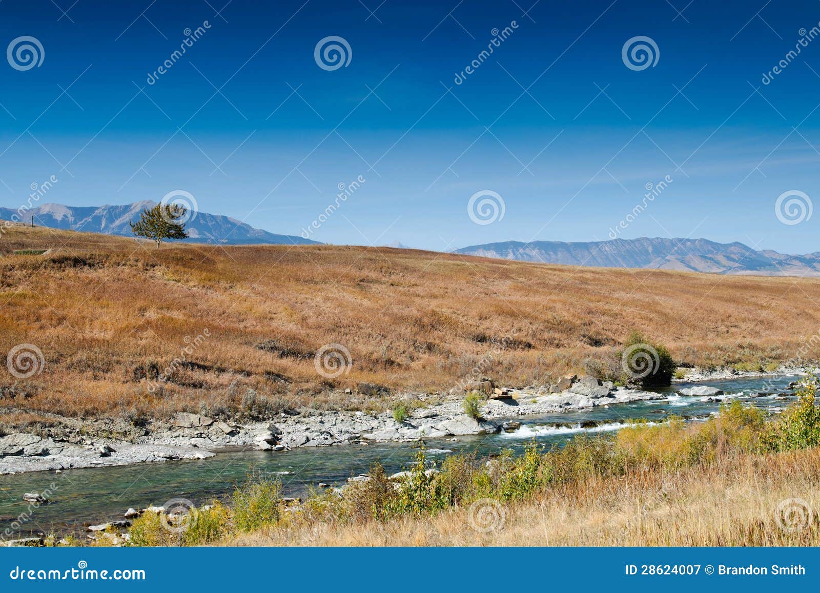 Prairie River stock image. Image of land, valley, rural - 28624007