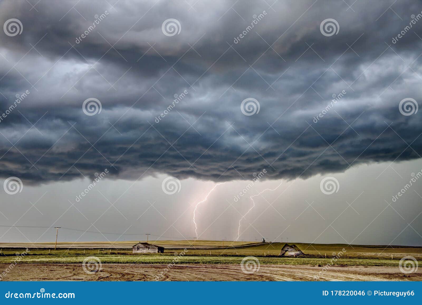 Prairie Storm Canada stock photo. Image of tourism, summertime - 178220046