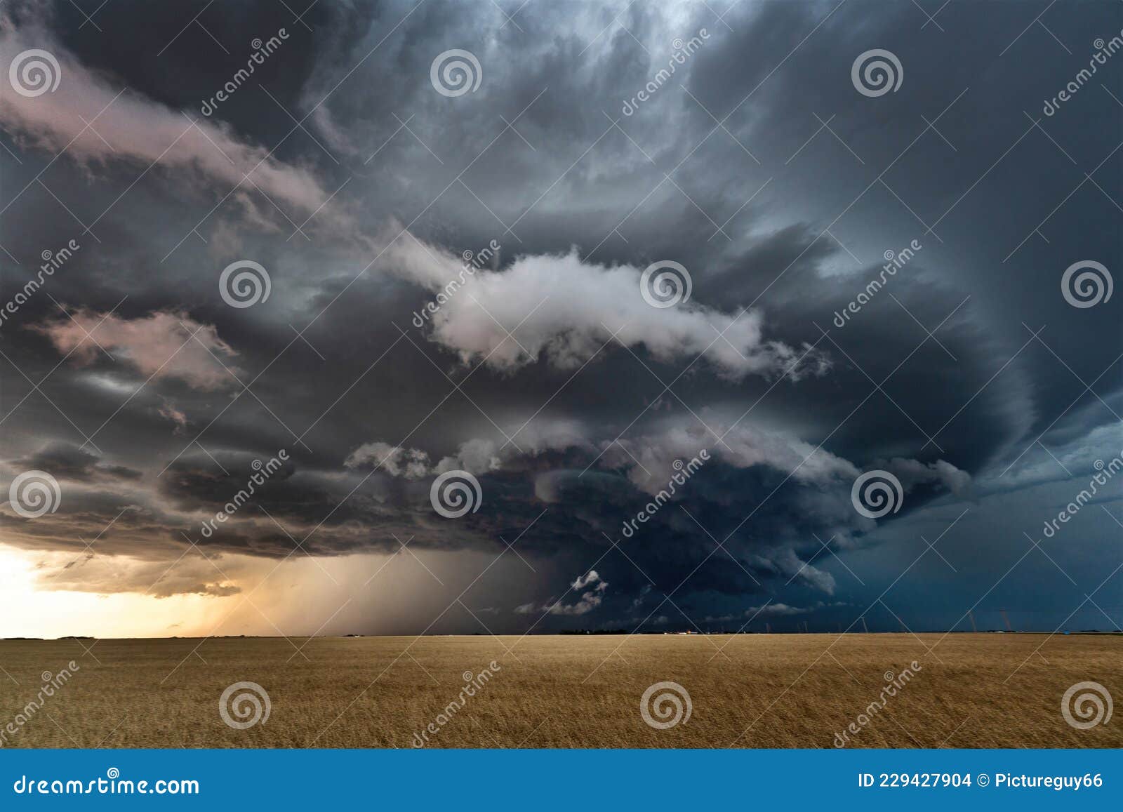 Prairie Storm Canada stock photo. Image of view, powerful - 229427904