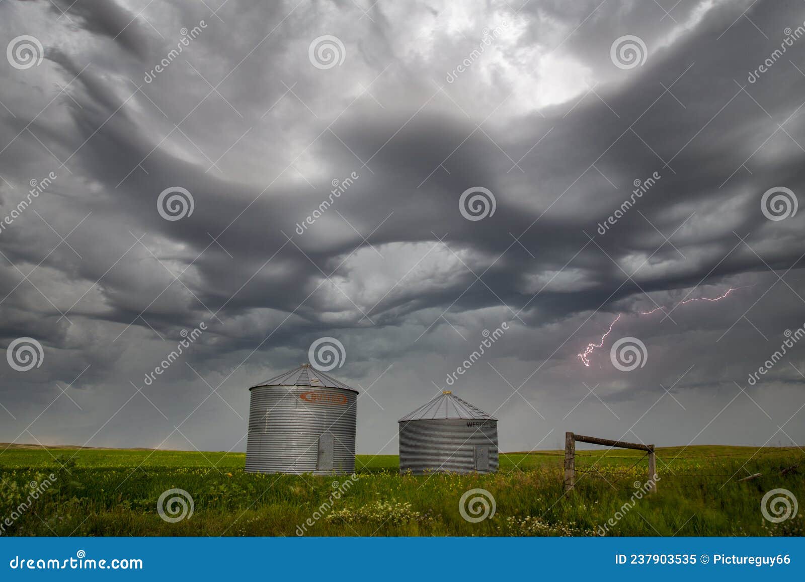 Prairie Storm Clouds stock image. Image of powerful - 237903535