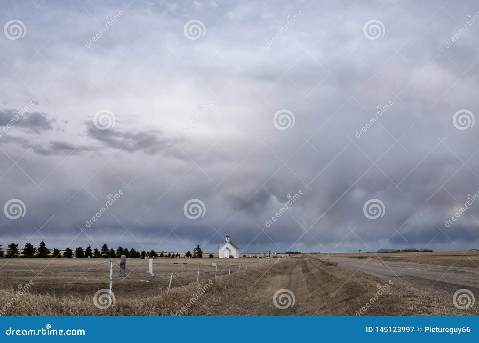 Prairie Storm Clouds Granary Stock Image - Image of weather, natural ...