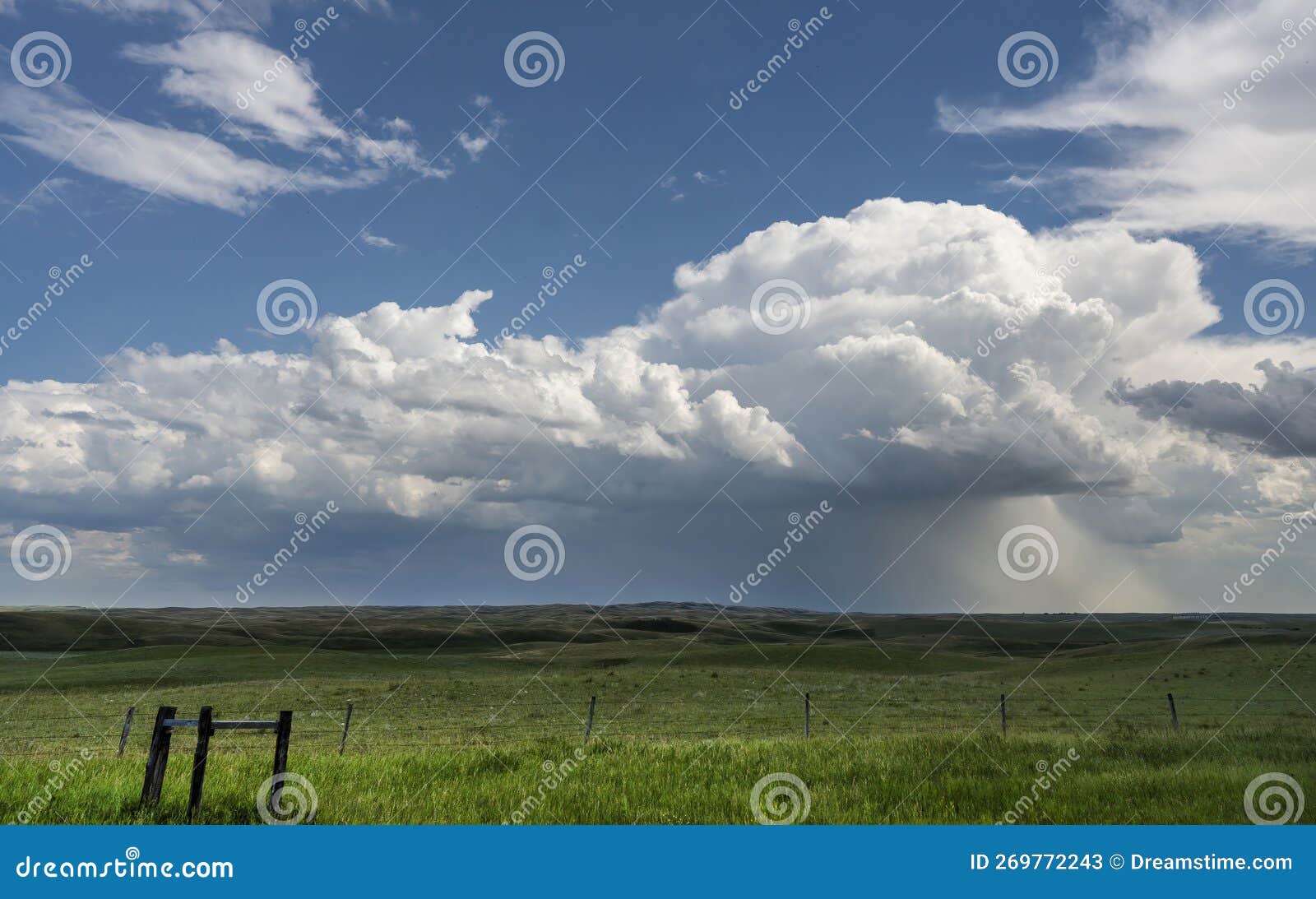 Prairie Storm Clouds stock image. Image of nature, extreme - 269772243