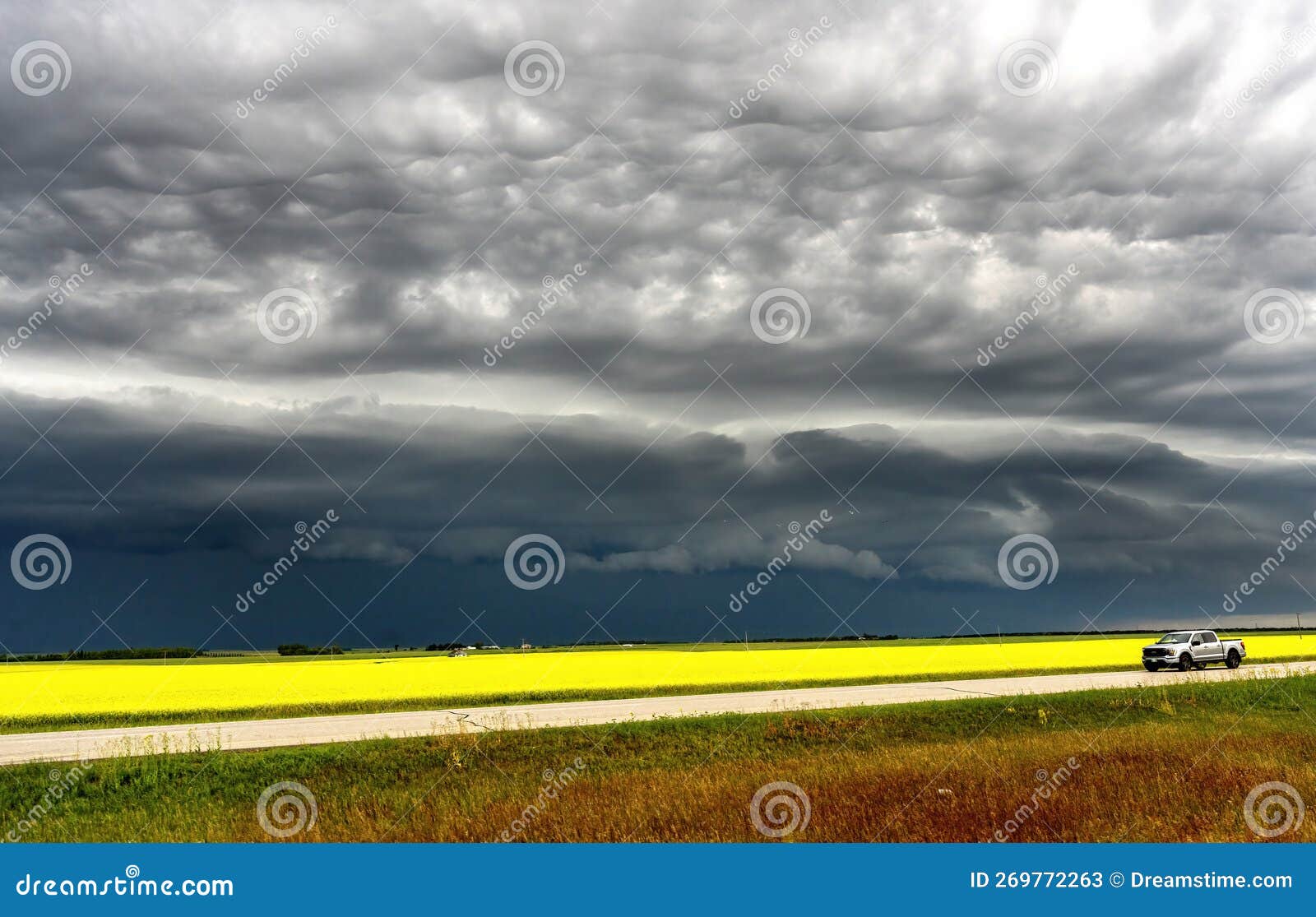 Prairie Storm Clouds stock image. Image of plains, powerful - 269772263