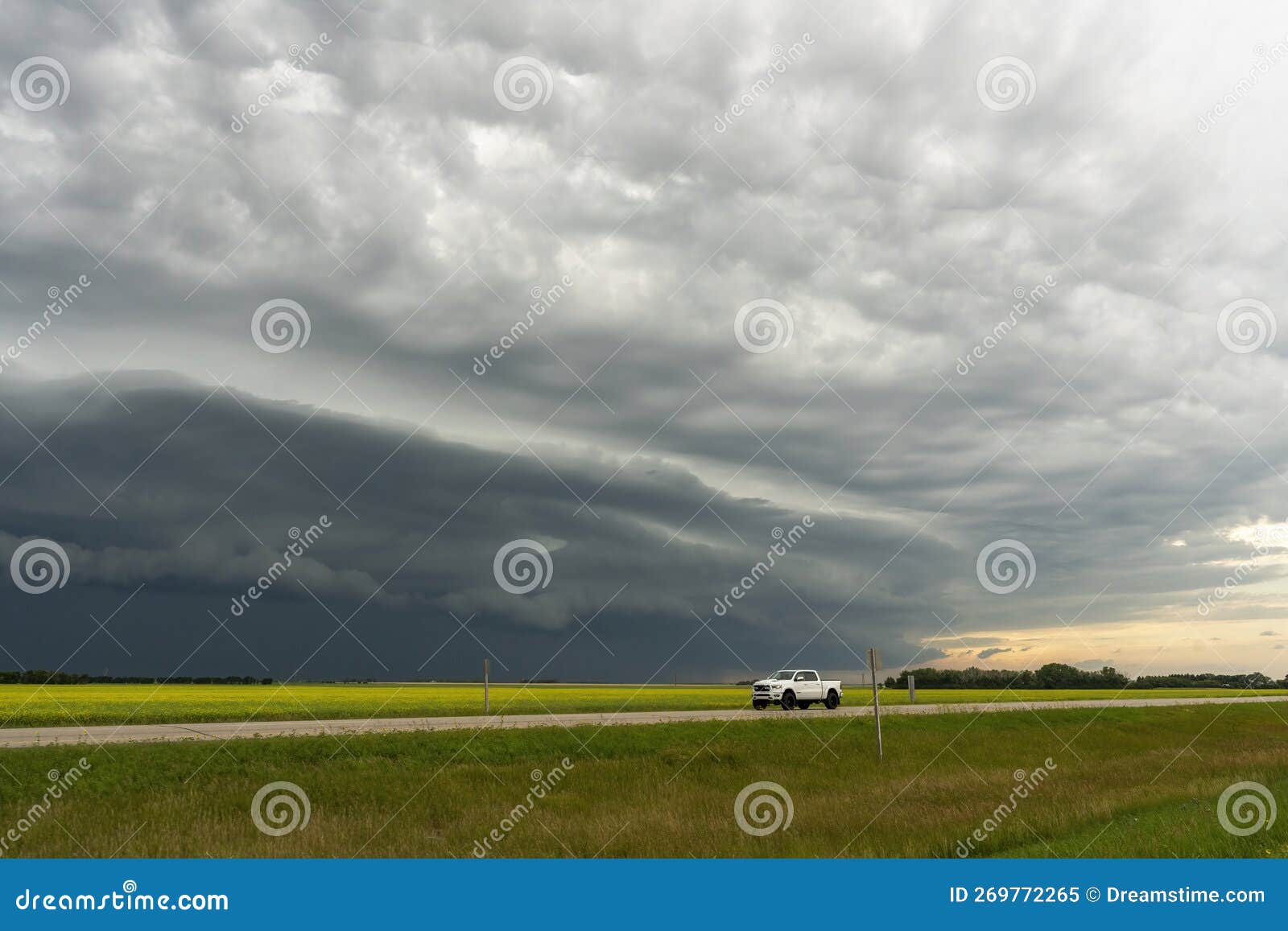 Prairie Storm Clouds stock image. Image of extreme, plains - 269772265